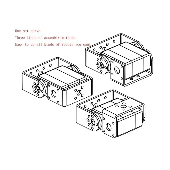 25kg / RDS3225 - servo numérique robot - arduino - engrenage en mét...